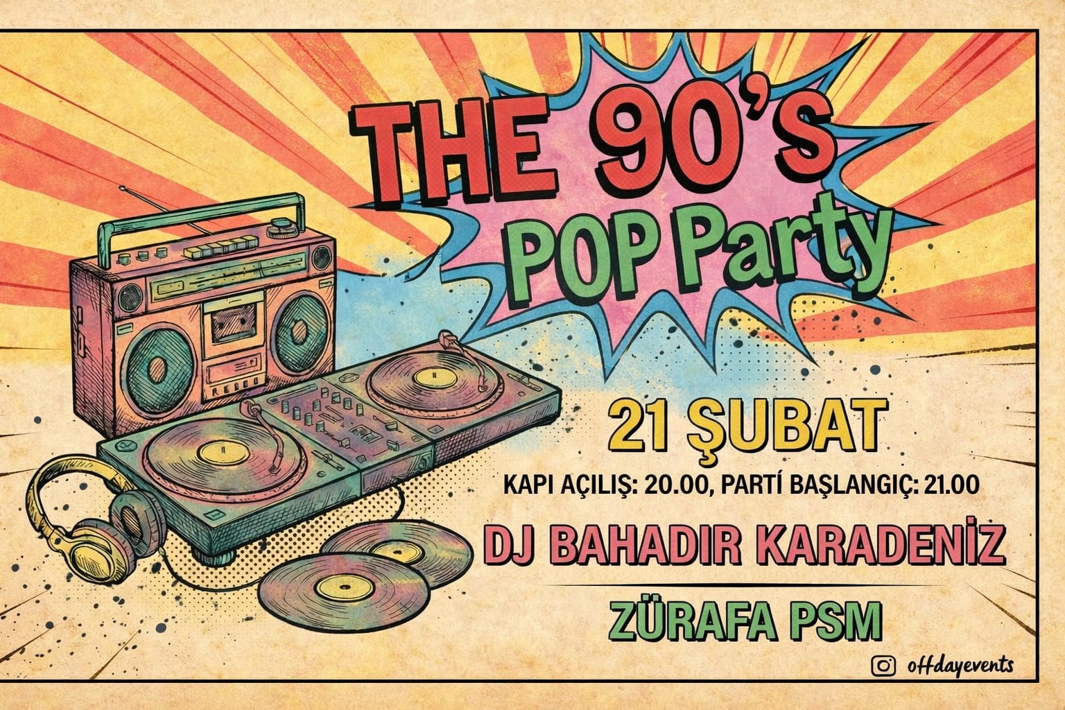 90's Pop Party – Biletler ve Detaylar
