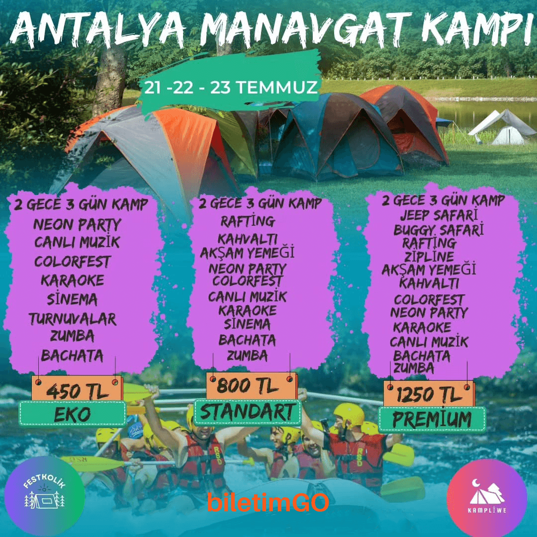 Antalya Manavgat Kampı – Biletler ve Detaylar