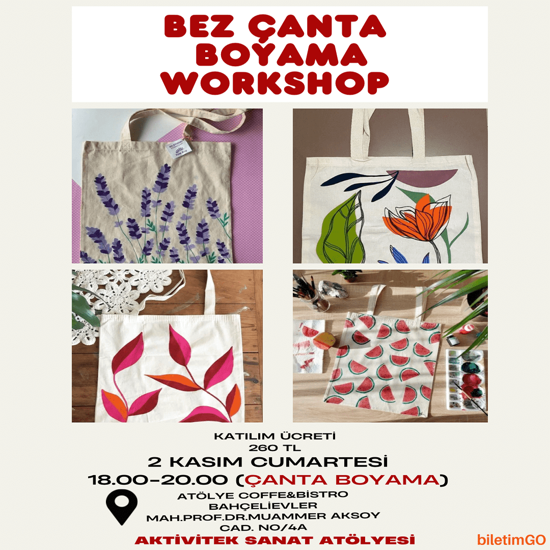 Bez Çanta Boyama Workshop – Biletler ve Detaylar