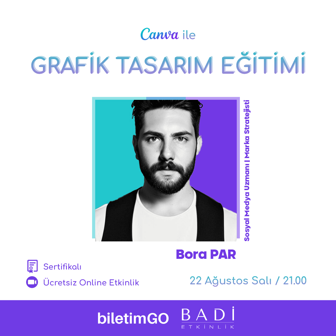 Canva ile Grafik Tasarım Eğitimi – Biletler ve Detaylar Canva ile Grafik Tasarım Eğitimi – Biletler ve Detaylar