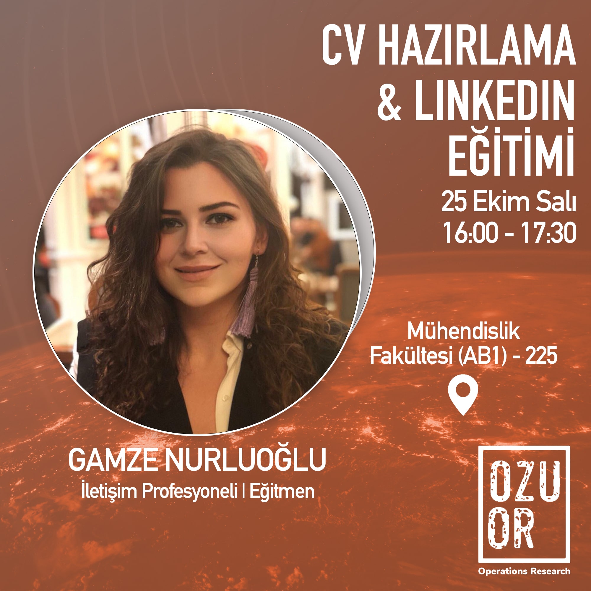 CV & Linkedin Eğitimi| Gamze Nurluoğlu – Biletler ve Detaylar