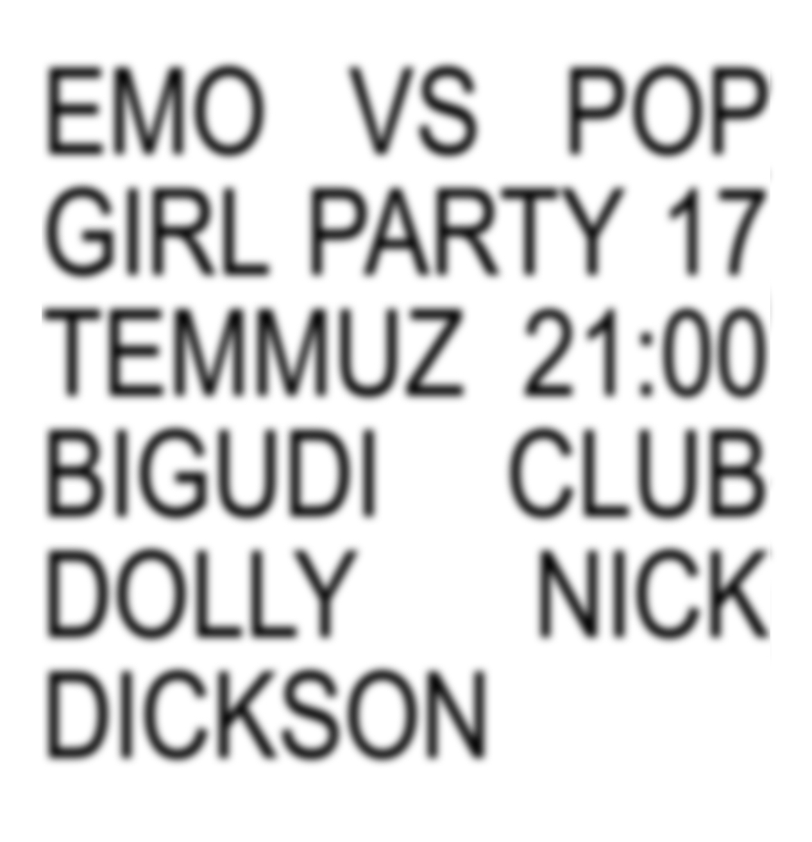 EMO VS POP GIRL PARTY ISTANBUL – Biletler ve Detaylar