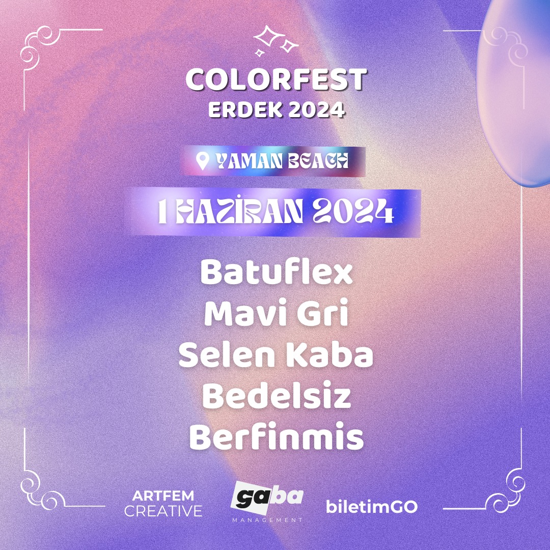 Erdek Colorfest 2024 – Biletler ve Detaylar