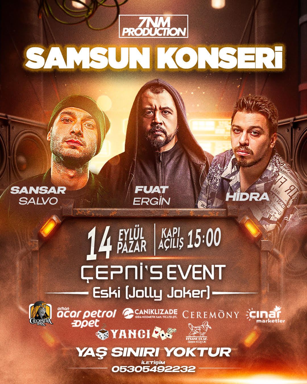 “Fuat & Sansar Salvo & Hidra” Samsun Konseri – Biletler ve Detaylar