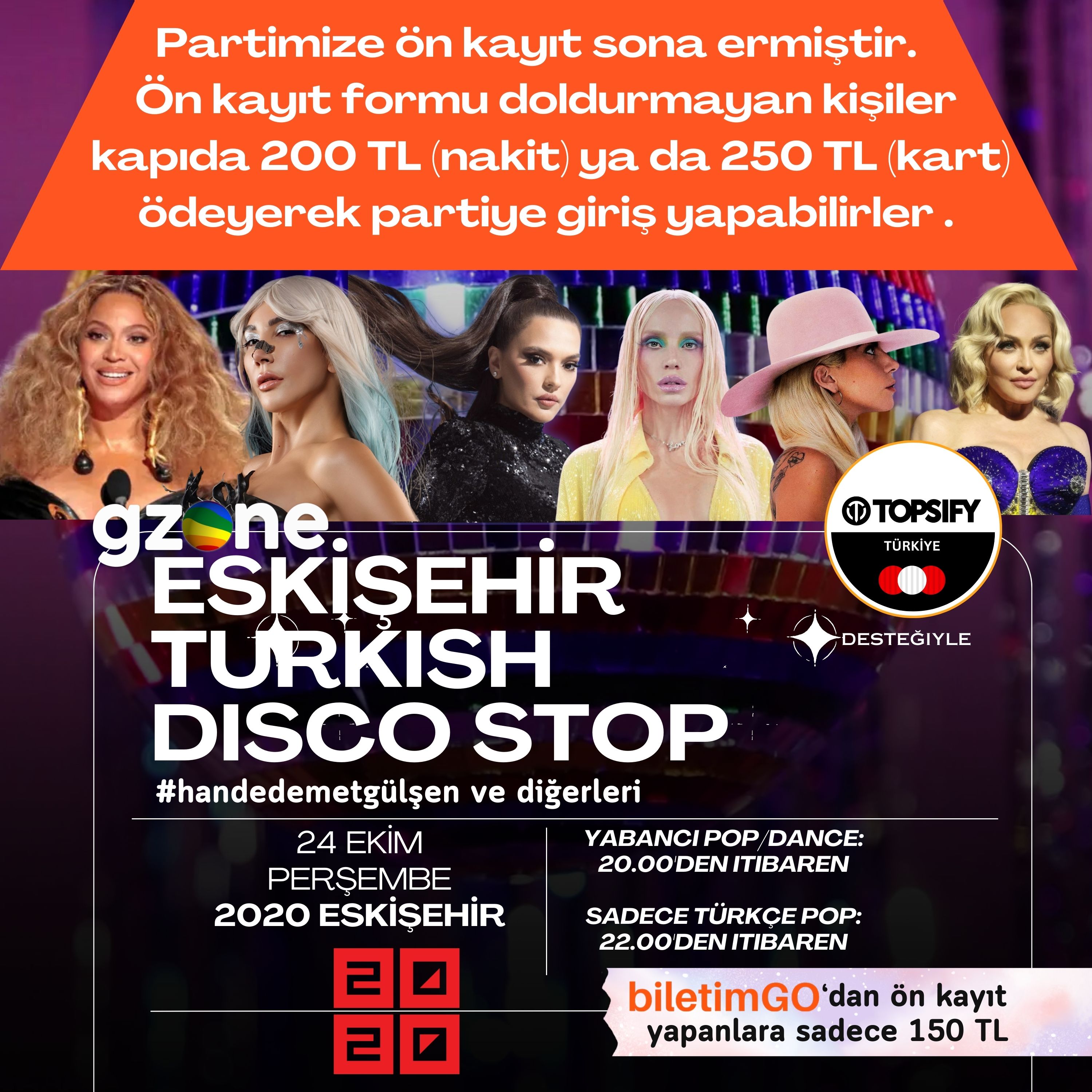 GZone Eskişehir Turkish Disco Stop – Biletler ve Detaylar