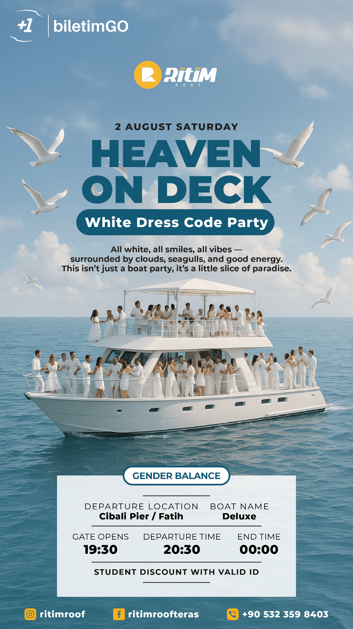 Heaven on Deck: White Dress Code Party – Biletler ve Detaylar