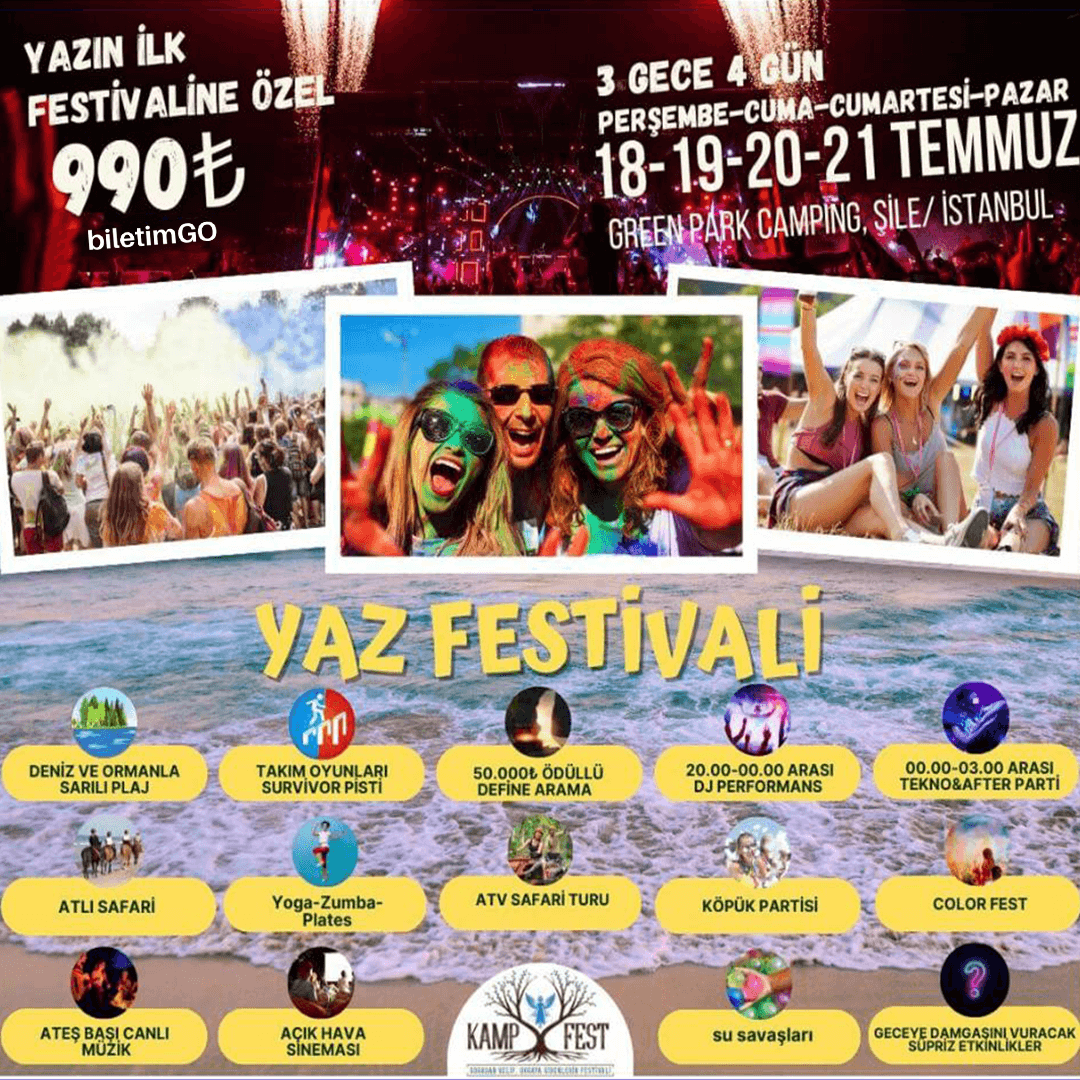 Kamp Fest Yaz Festivali – Biletler ve Detaylar