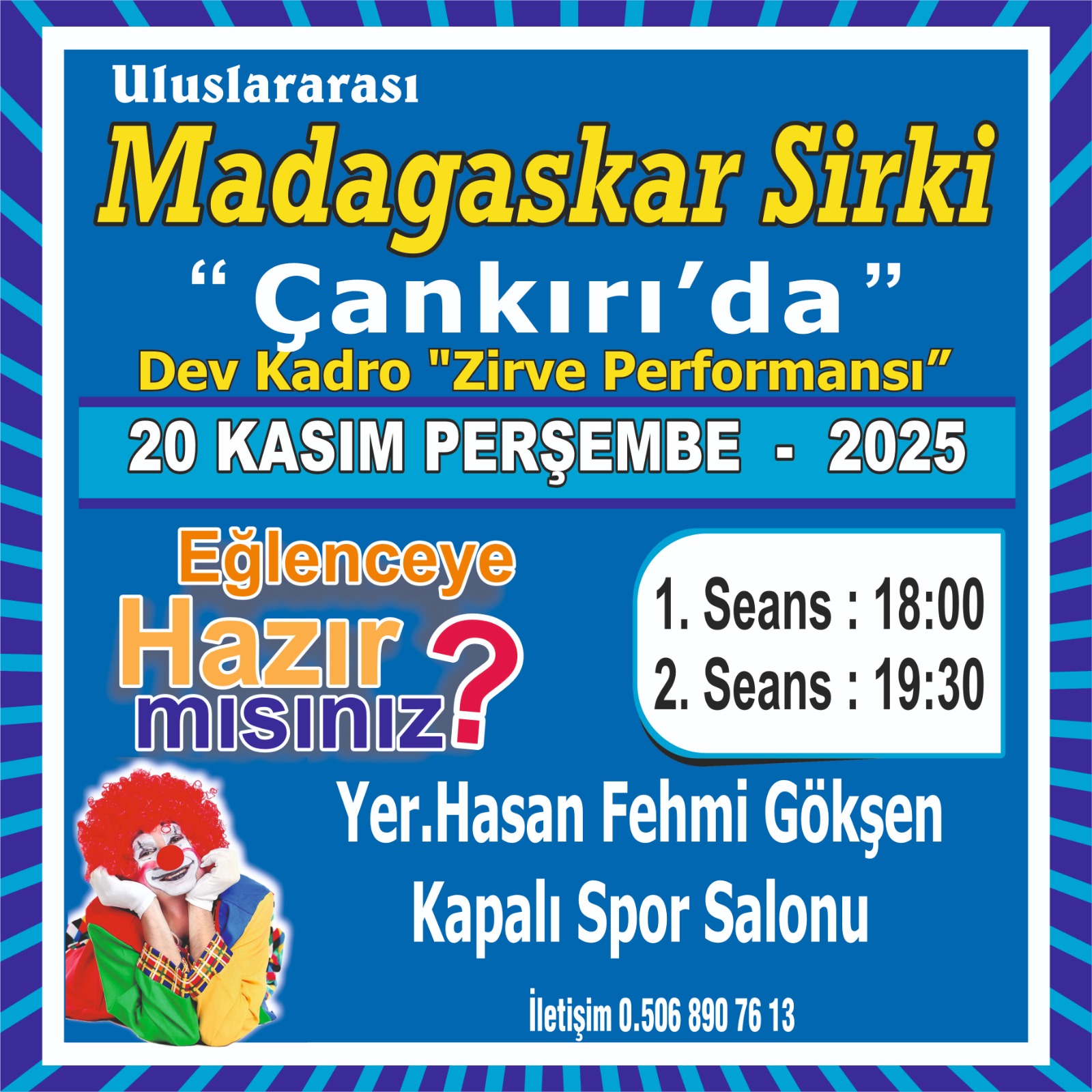 Madagaskar Sirki - Büyülü Dünya Turu - Çankırı – Biletler ve Detaylar