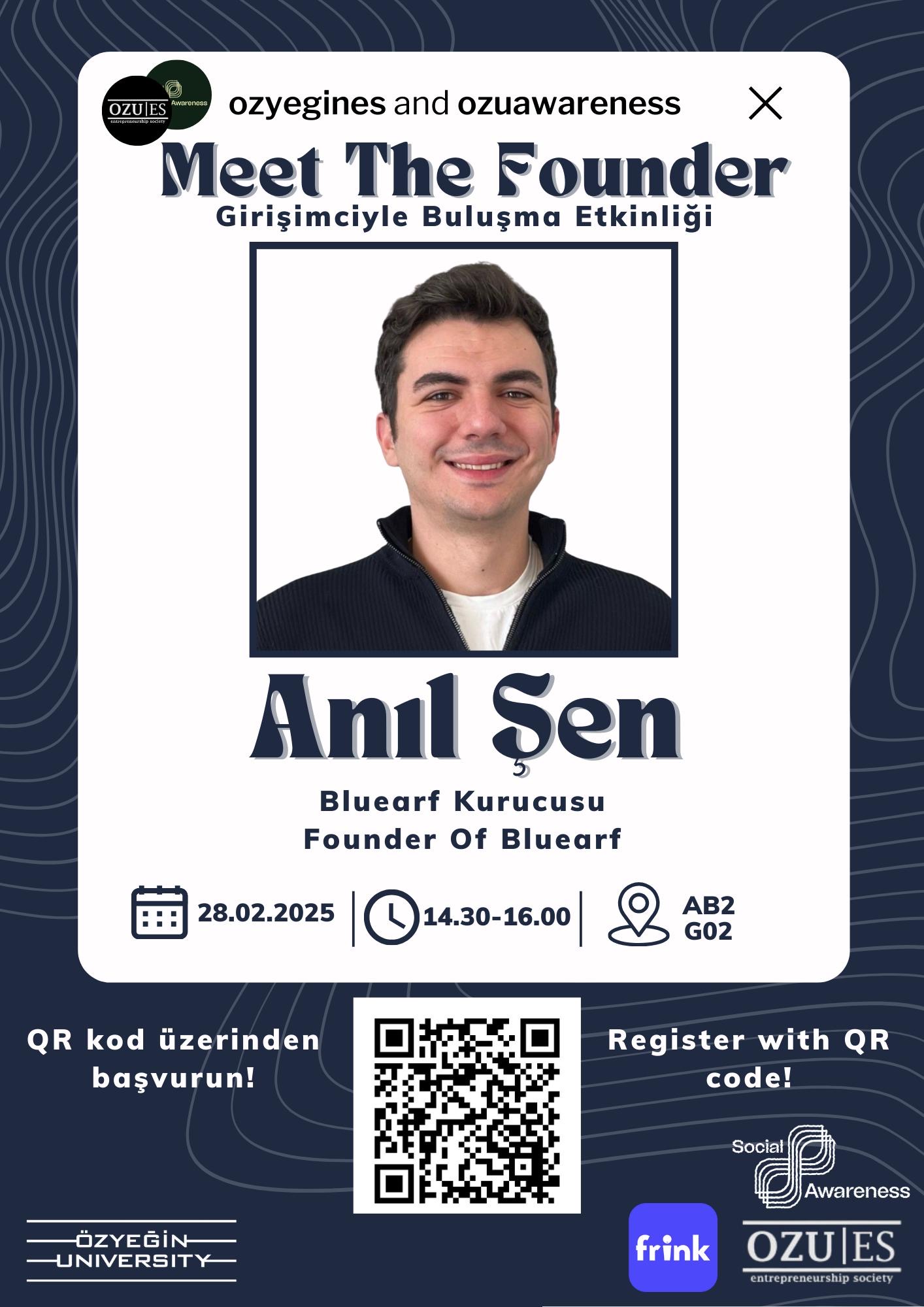 Meet The Founder Anıl Şen – Biletler ve Detaylar