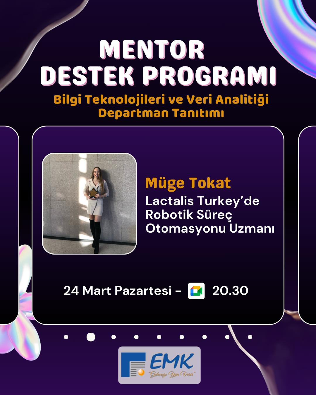 Mentor Destek Programı : Departman Tanıtımları – Biletler ve Detaylar