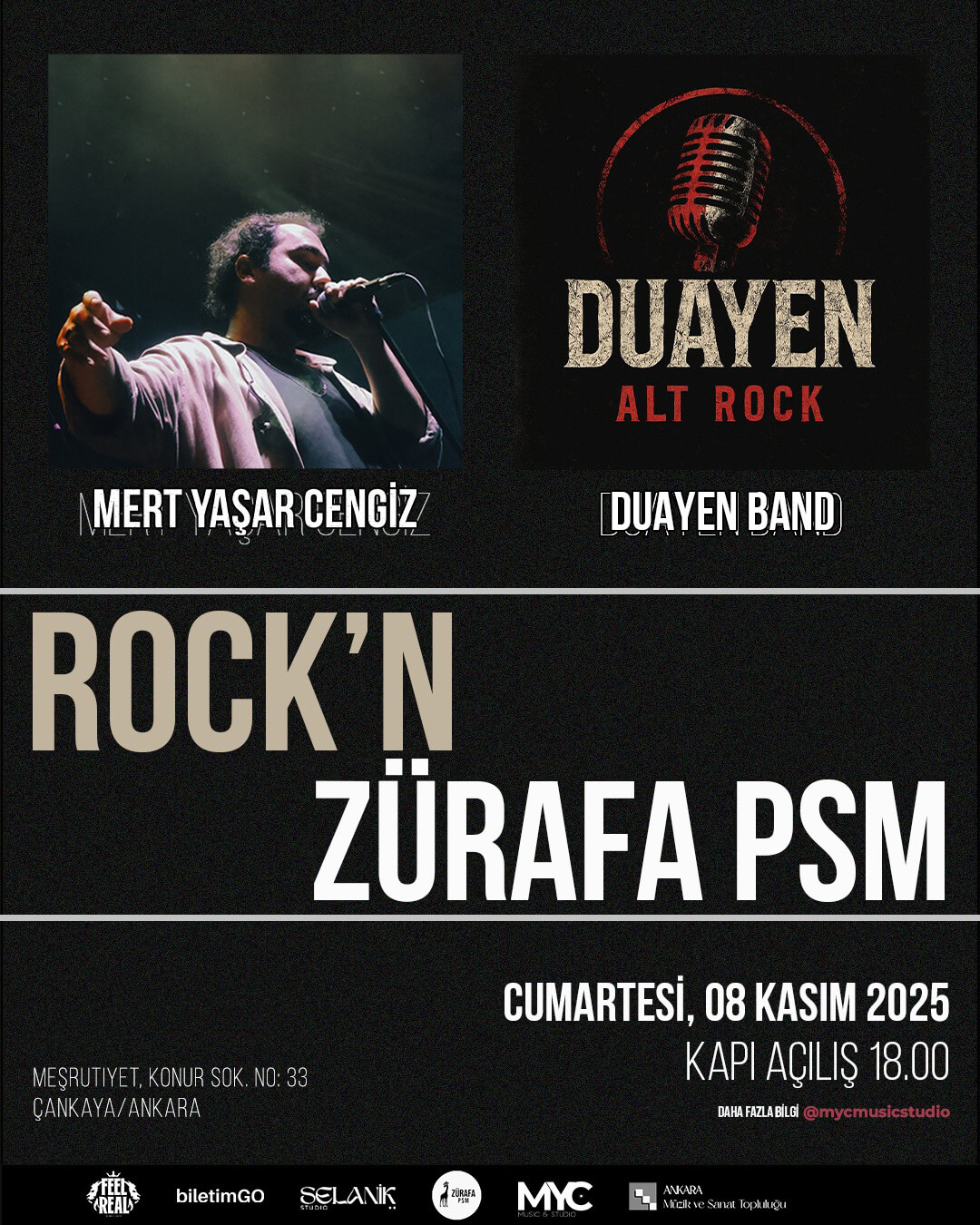 Mert Yaşar Cengiz, DUAYEN BAND Konseri | Rock'N Zürafa – Biletler ve ...