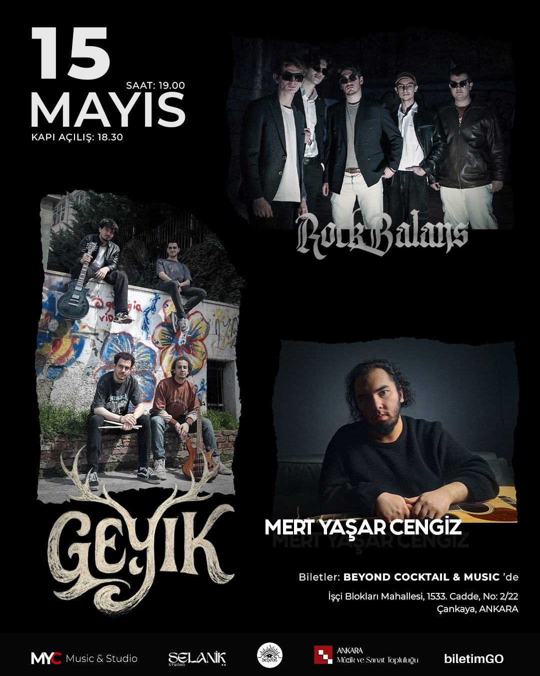 RockBalans, Mert Yaşar Cengiz ve GEYİK Konseri – Biletler ve Detaylar