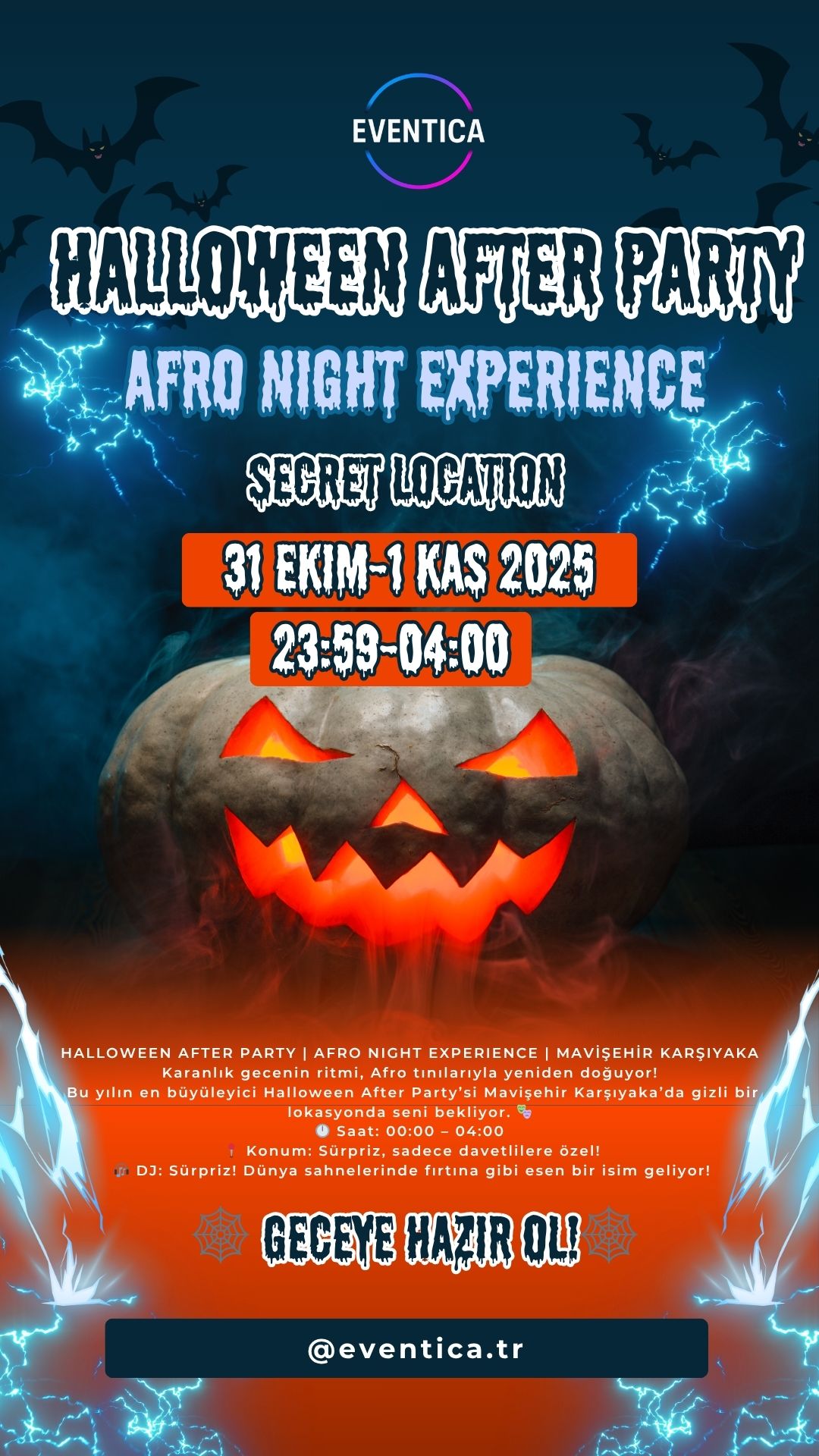 SECRET HALLOWEEN AFTER PARTY: “AFRO NIGHT EXPERIENCE” | MAVİŞEHİR ...