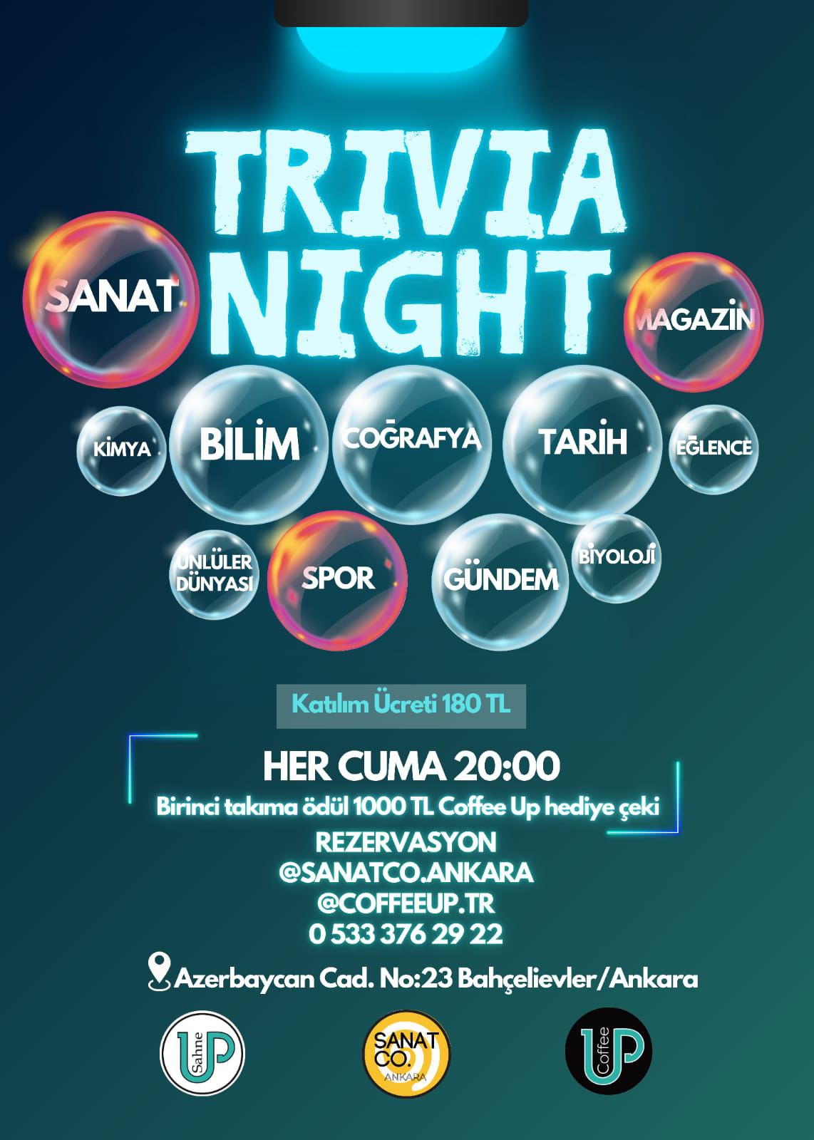 TRİVA NİGHT – Biletler ve Detaylar