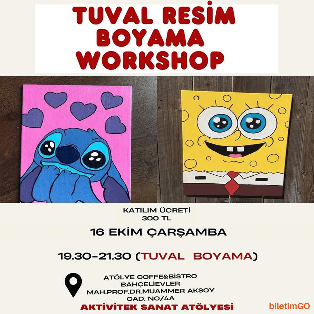Tuval Resim Boyama Workshop – Biletler ve Detaylar